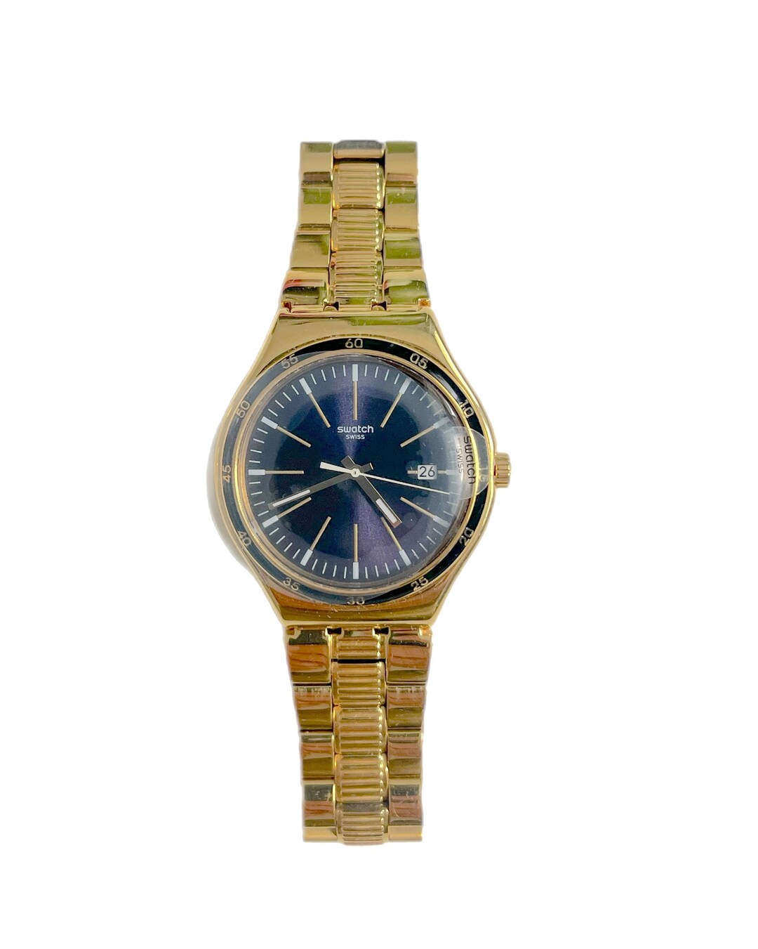 Swatch Irony Big Classic 43mm BULLET YWG403G Unworn Mint and Running ...