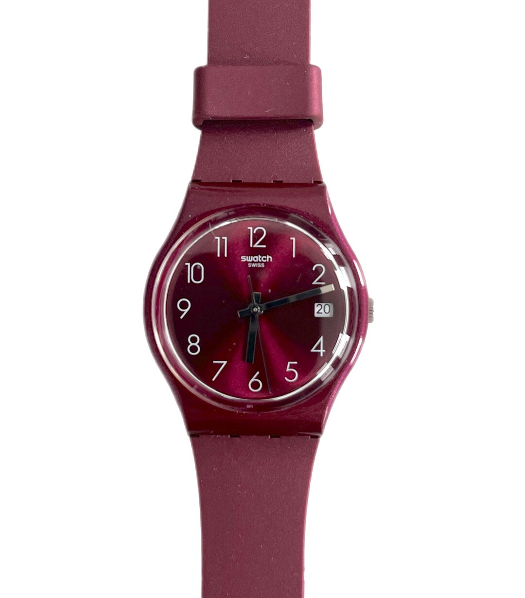 Swatch Gent 34mm Watch REDBAYA GR405 Unworn Mint Running Condition New ...