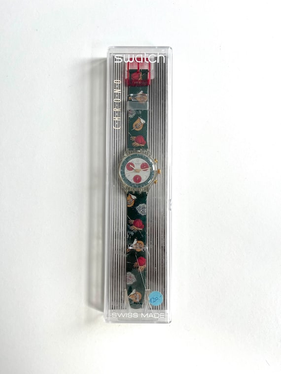 vintage 1993 Swatch Chrono 37mm - RIDING STAR SCK102 … - Gem