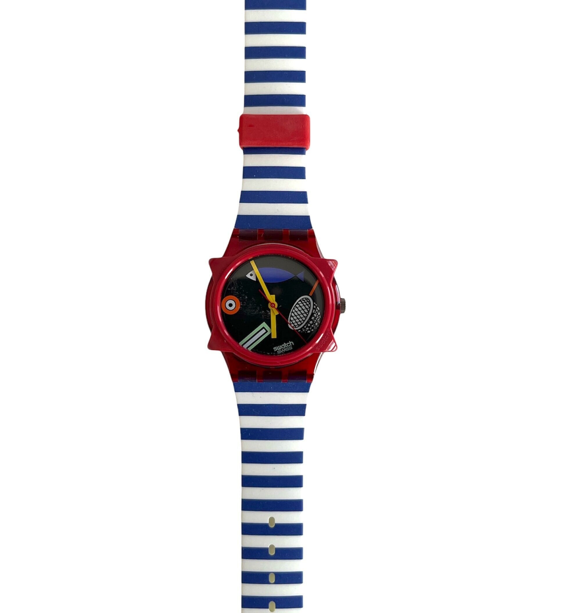 Vintage Swatch Guard for Gent Original 34mm GUARD TOO Burgundy Color ...
