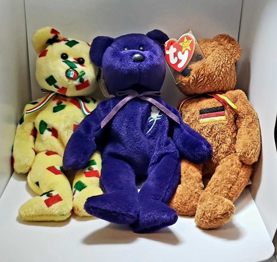 Vintage Beanie Baby TY Beanie Baby Plushie Vintage Princess Bear ...