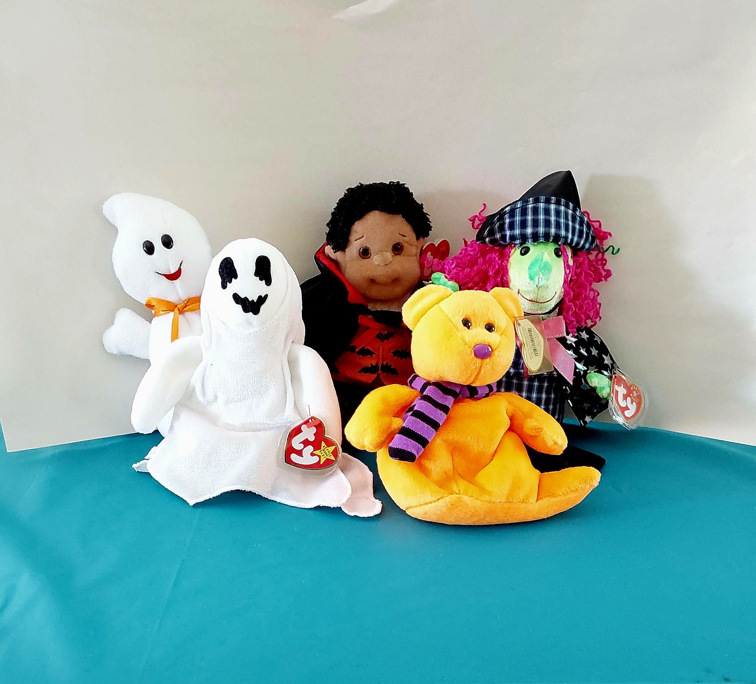 TY Beanie Baby Ty Sheets Ty Spooky TY Scary Ty Shivers TY Gear Dracula ...