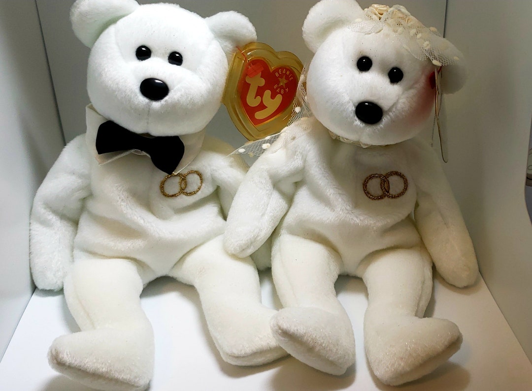 Vintage Beanie Baby Mr. Beanie Bear Ty 2001 Mrs. Beanie Bear 2001 ...