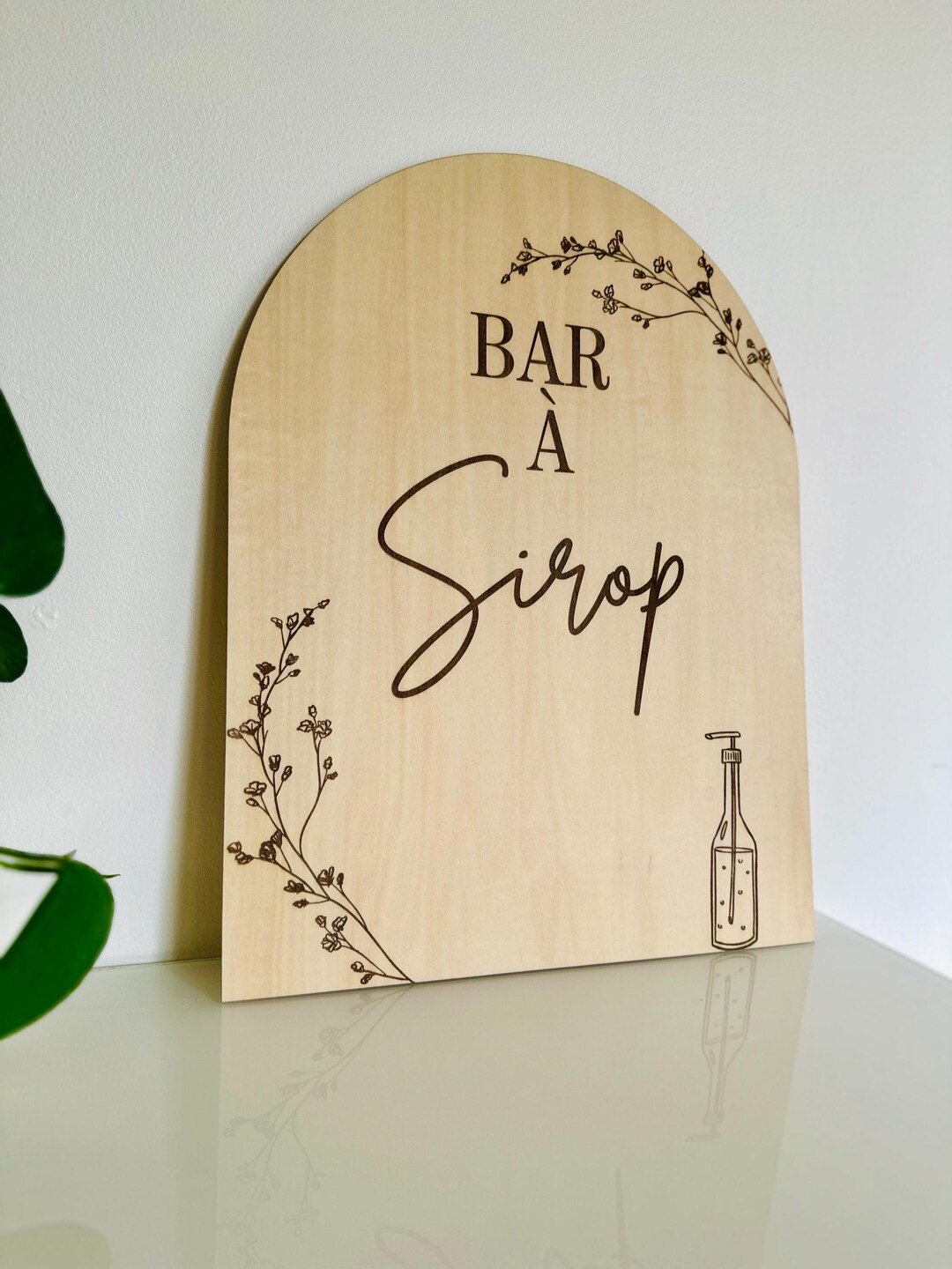 Wooden “syrup Bar” Sign 29×39 Cm – Country Wedding / Event Decoration ...