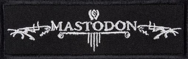 Mastodon Sublimated Patch Badge Applique Iron on 118471 - Etsy