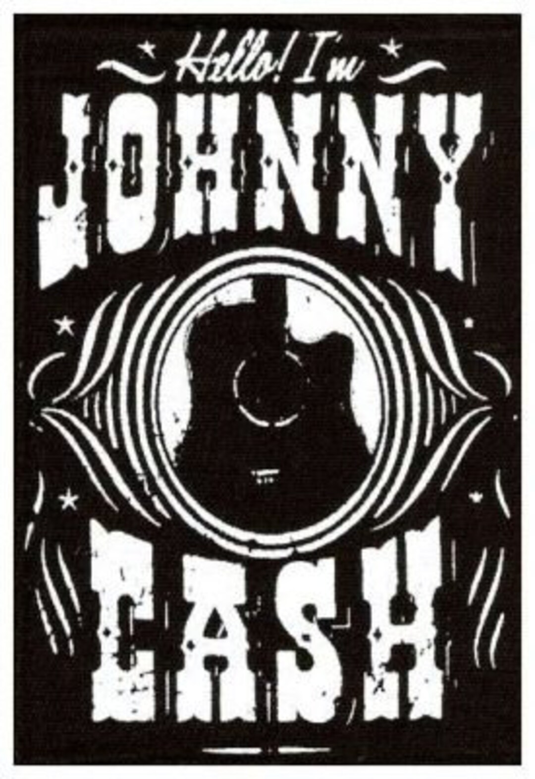 Johnny Cash Sublimated Patch Badge Applique Iron on 117119 - Etsy