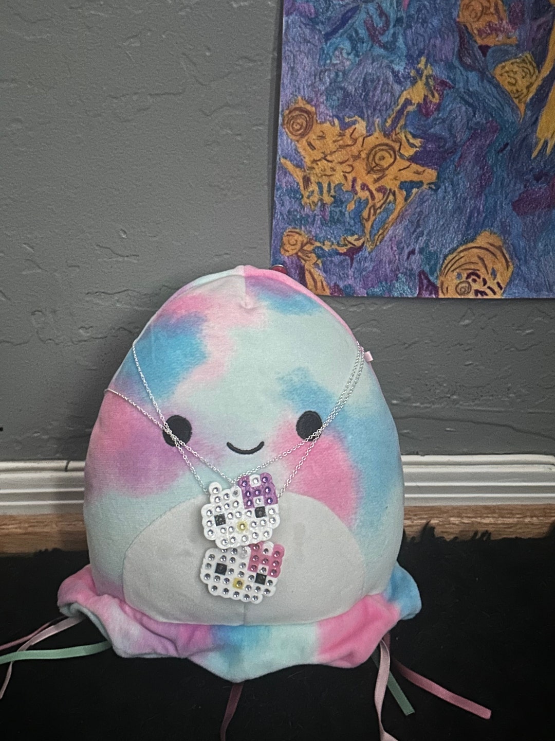 Hello Kitty Bedazzled Perler Necklace - Etsy