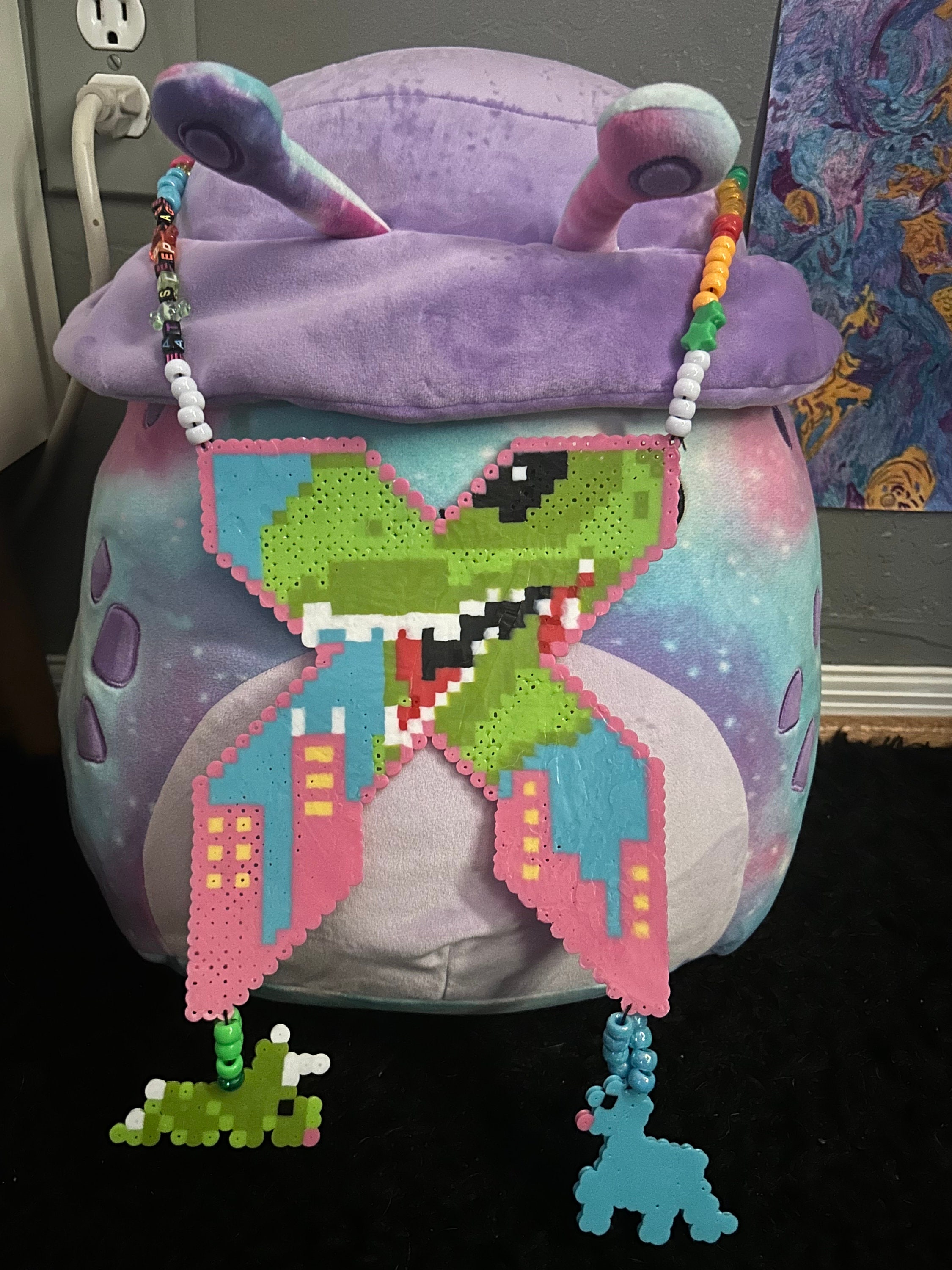 Excision Dino Perler Necklace - Etsy