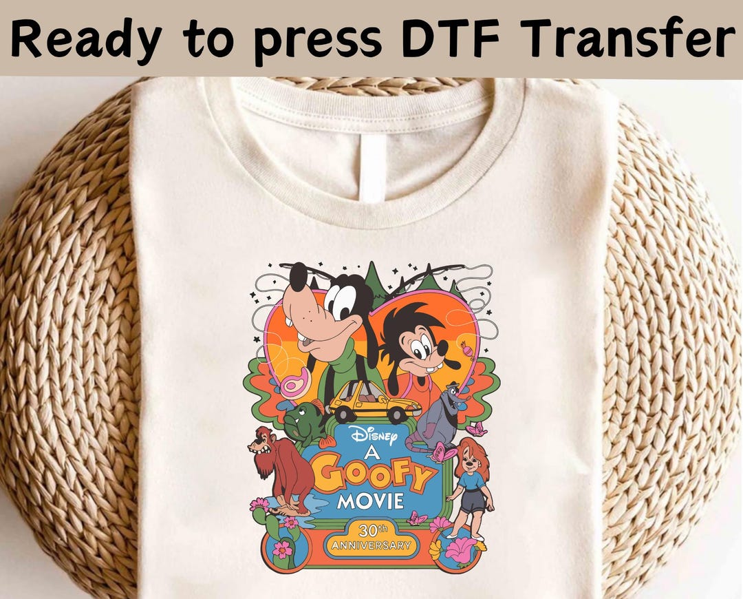 Disney Retro 90s A Goofy Movie DTF Transfer, Mickey and Friend DTF ...