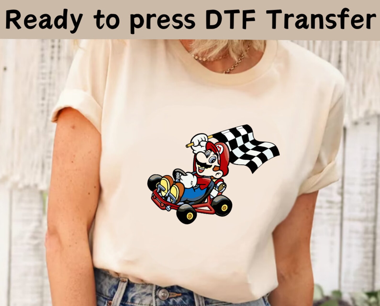 Super Mario Kart DTF Transfer,super Mario Character DTF Transfer,super ...