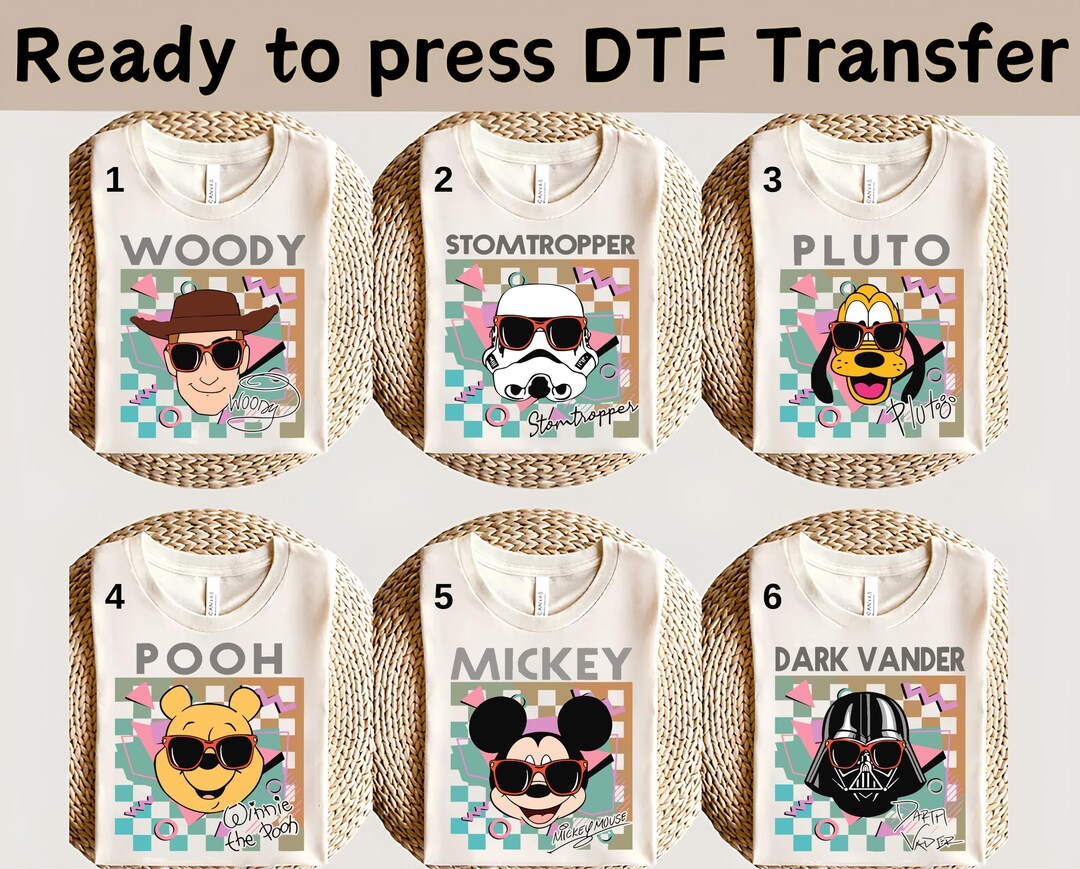 Disney All Characters DTF, Disney Mickey Friends DTF, Toy Story Shirt ...