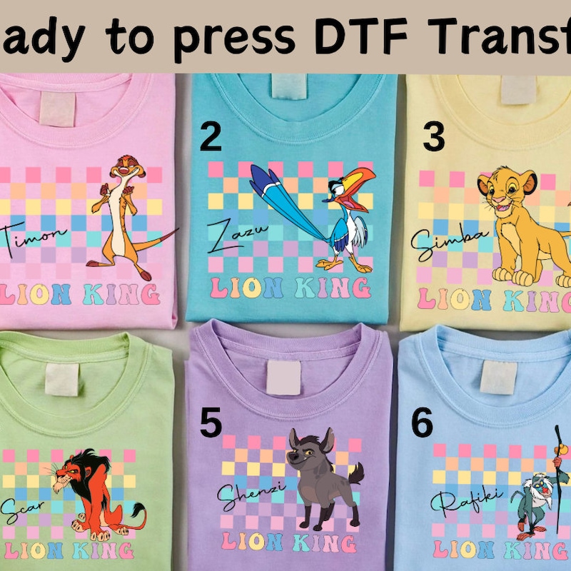 Lion Dtf Transfers - Etsy