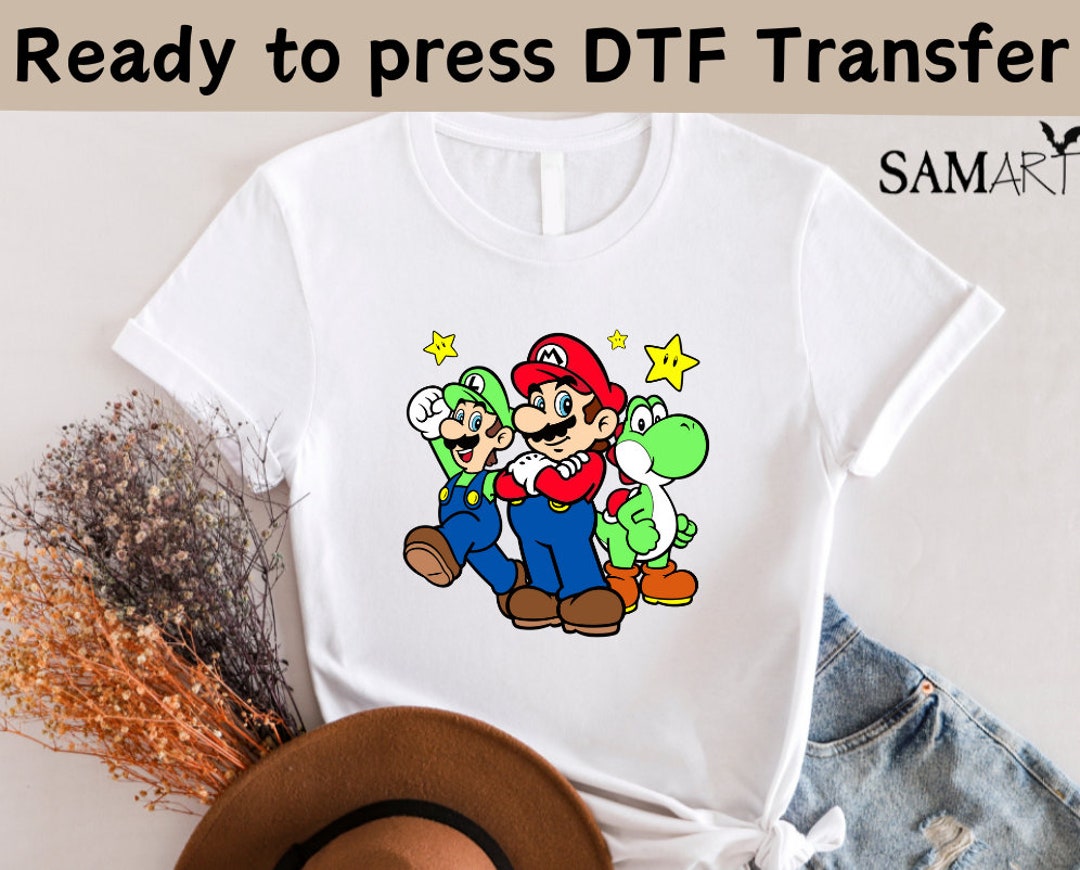 Super Mario Friends DTF Transfer,super Mario Character DTF Transfer ...