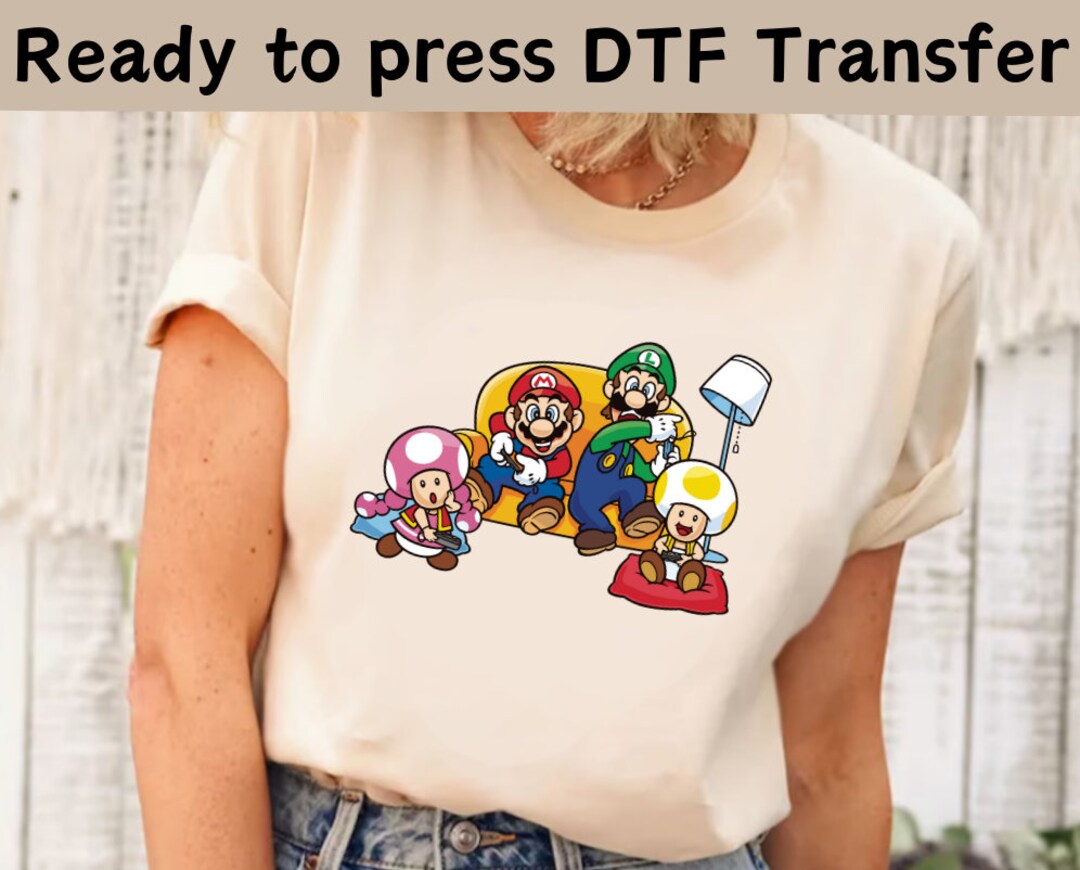 Super Mario Friends DTF Transfer,super Mario Character DTF Transfer ...