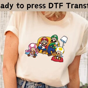 Super Mario Friends DTF Transfer,super Mario Character DTF Transfer ...