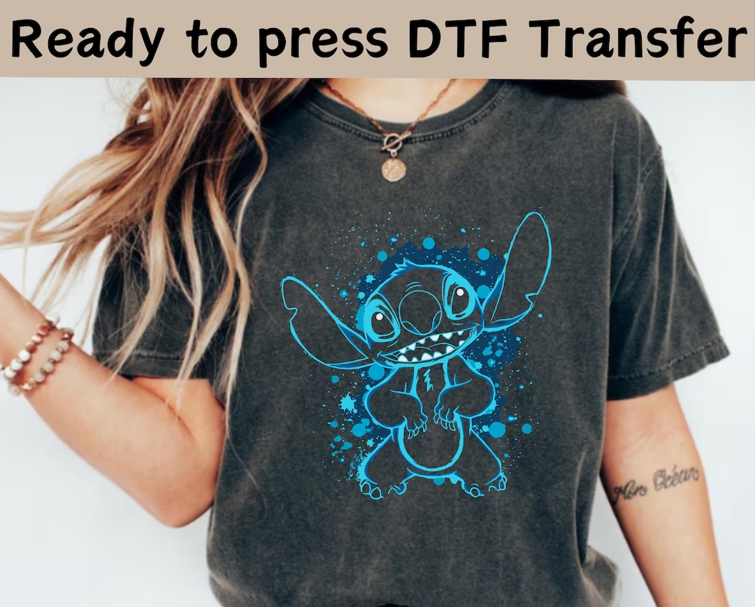 Buy Disney Lilo and Stitch Silhouette Portrait DTF, Lilo and Stitch ...