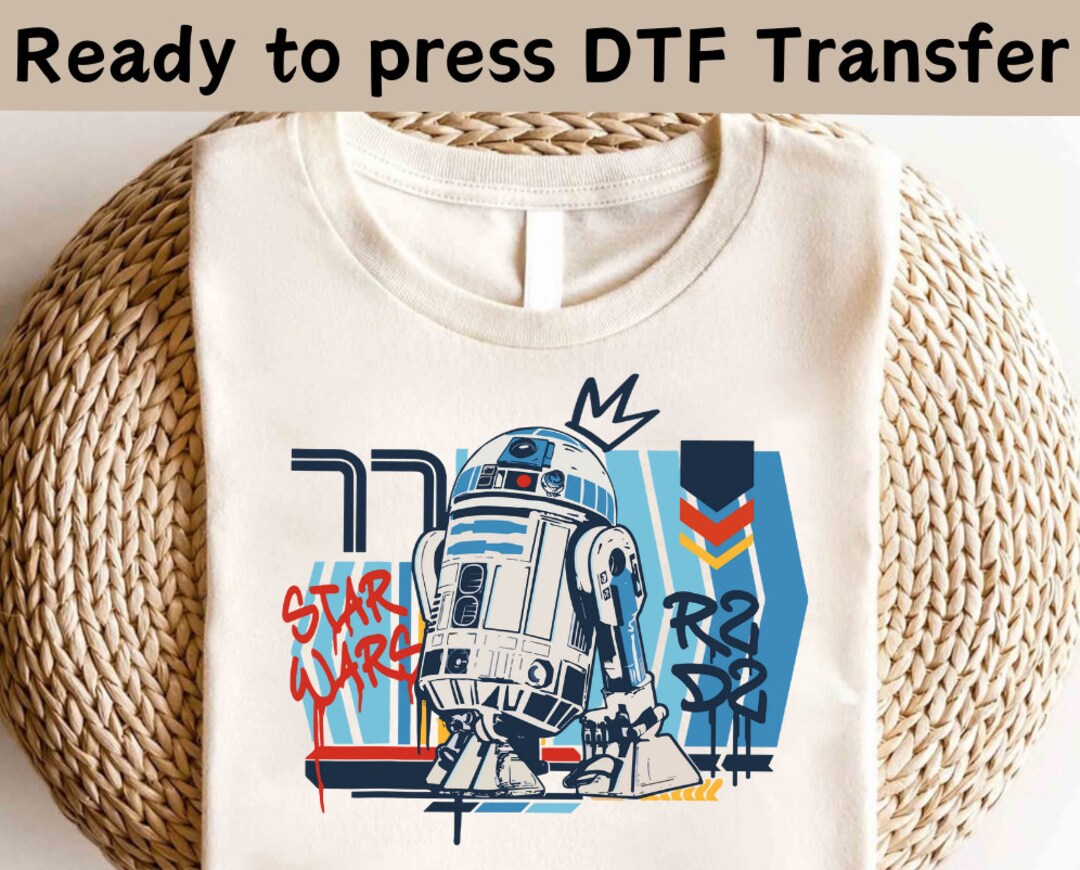 Disney Star Wars R2D2 DTF Transfer,disney Star Wars Transfer,disney ...
