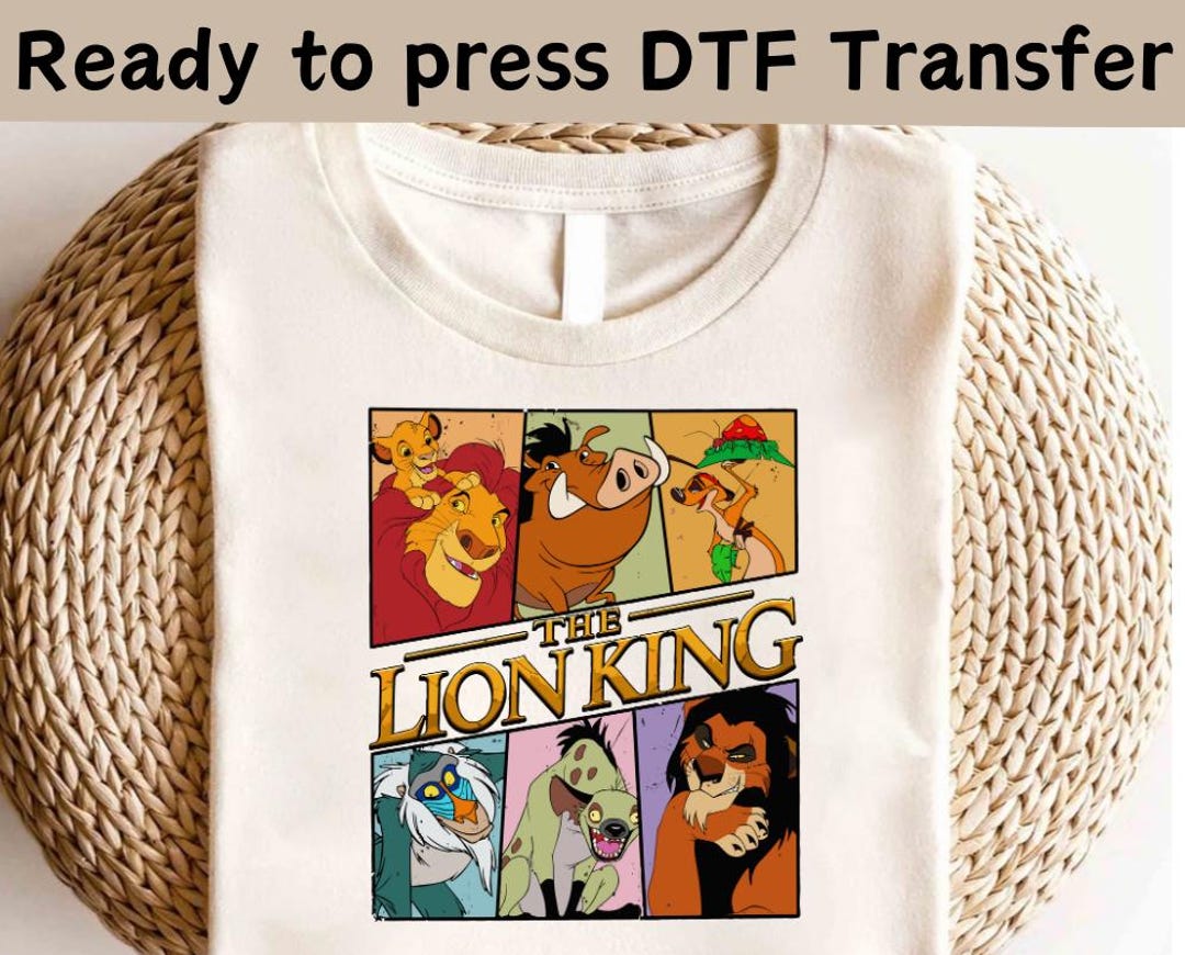 Disney the Lion King Friends DTF, Disney Simba and Timon DTF, Hakuna ...