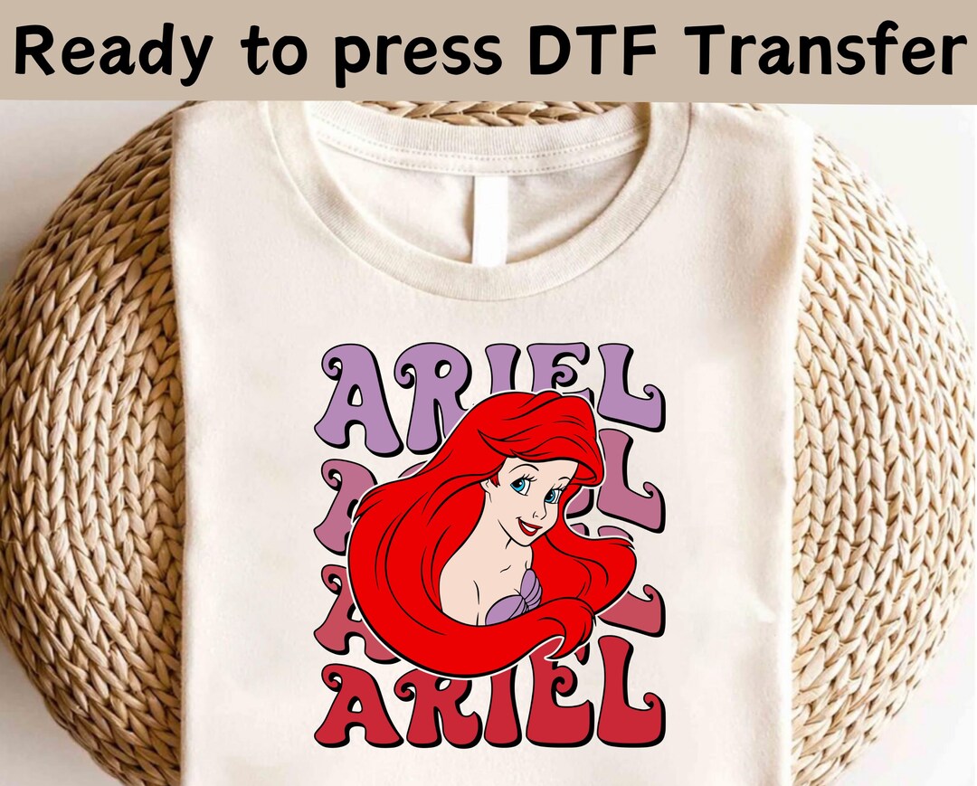 Disney the Little Mermaid DTF, Little Mermaid Ariel Shirt, Ariel ...