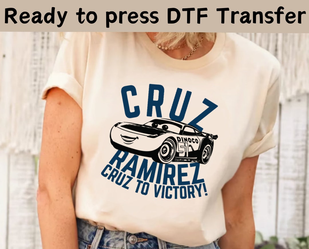 Disney Pixar Cars 3 Cruz Ramirez DTF Transfer,disney Pixar Cars on the ...