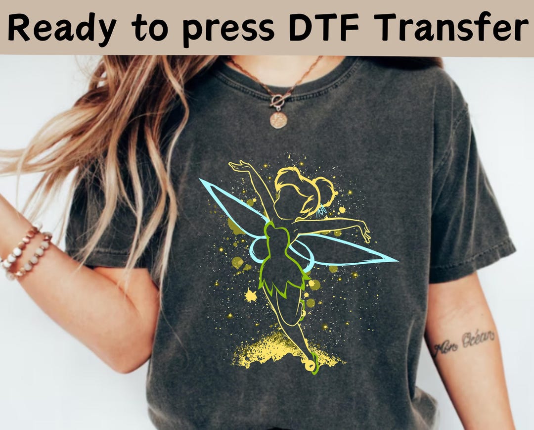 Disney Tinkerbell Watercolor DTF, Disney Tinkerbell Shirt, Disney ...