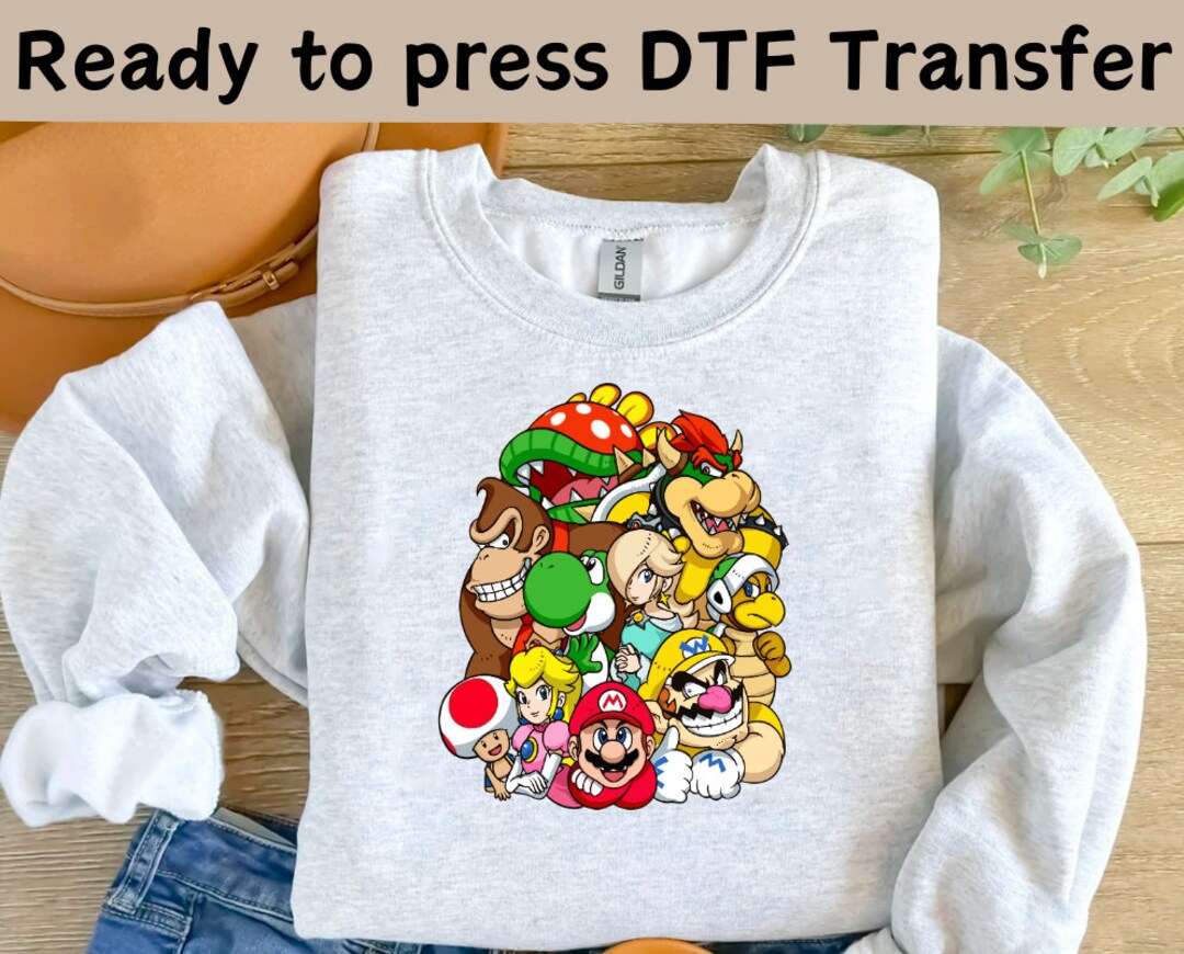 Super Mario Friends DTF Transfer,super Mario Character DTF Transfer ...