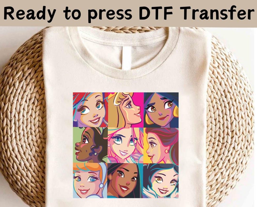 Disney Princess Characters DTF, Disney WDW Princess Transfer ...