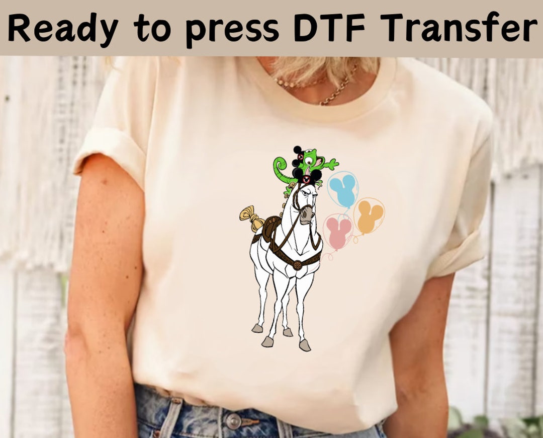 Disney Tangled Pascal and Maximus Wear Mouse Ears With Mickey Balloon ...