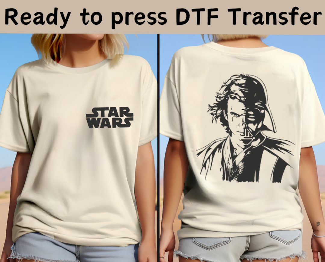 Disney Anakin Skywalker DTF Transfer,star Wars Characters Transfer ...