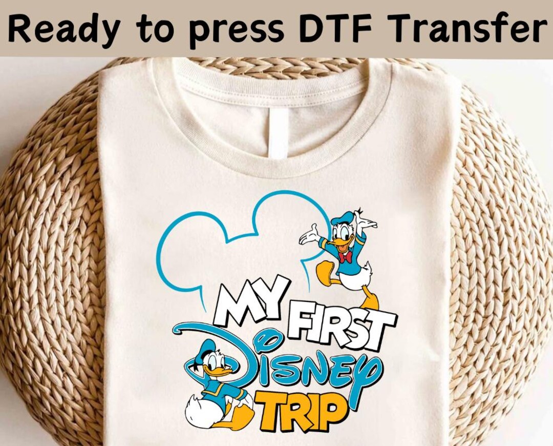 Disney Donald Duck My First Disney Trip DTF, Disney Vintage Donald DTF ...