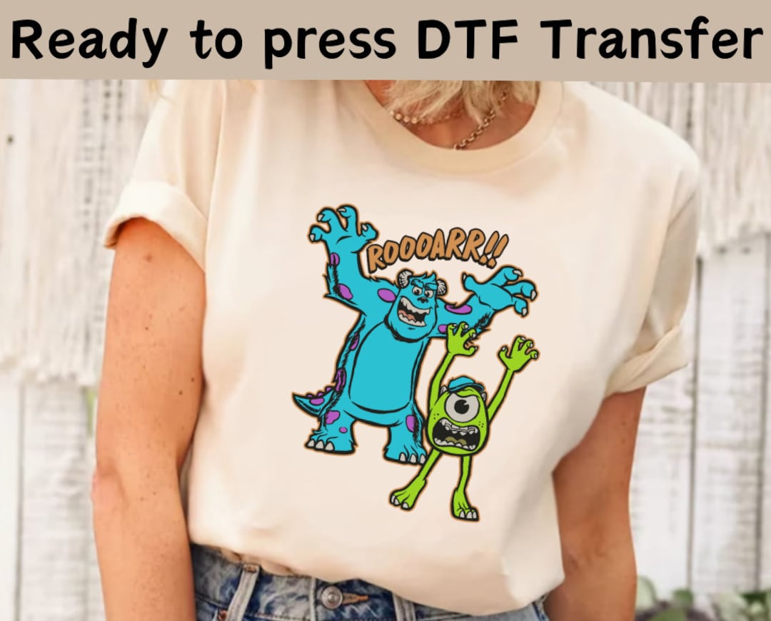 Disney Monster DTF Transfer, Disney Monsters University DTF, Monster ...