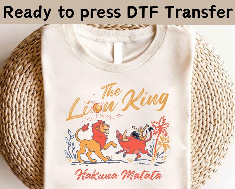 Disney the Lion King Friends DTF, Disney Simba and Timon DTF, Magic ...