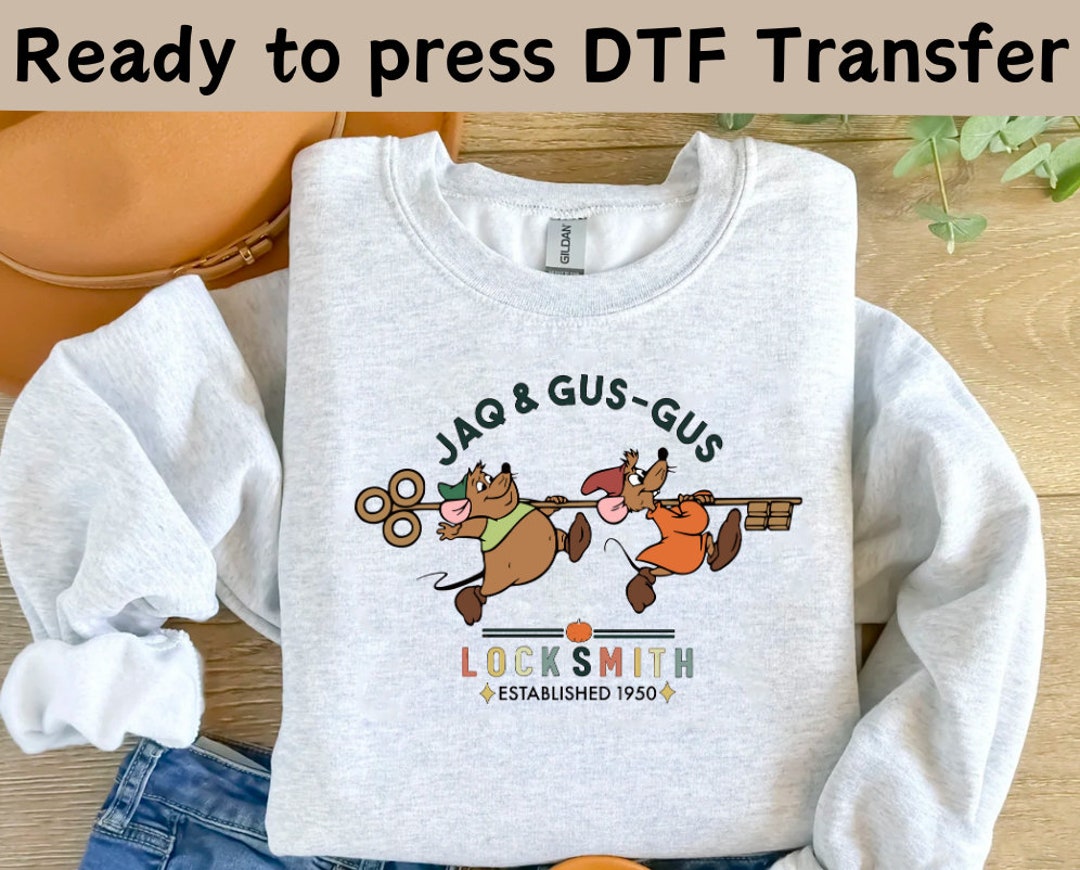 Disney Gus Gus DTF Transfer, Disneyland Gus Gus Cinderella Transfer ...