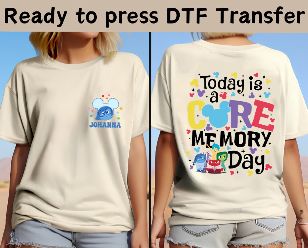 Disney Pixar Inside Out Custom DTF Transfer, Inside Out 2 Movie Shirt ...