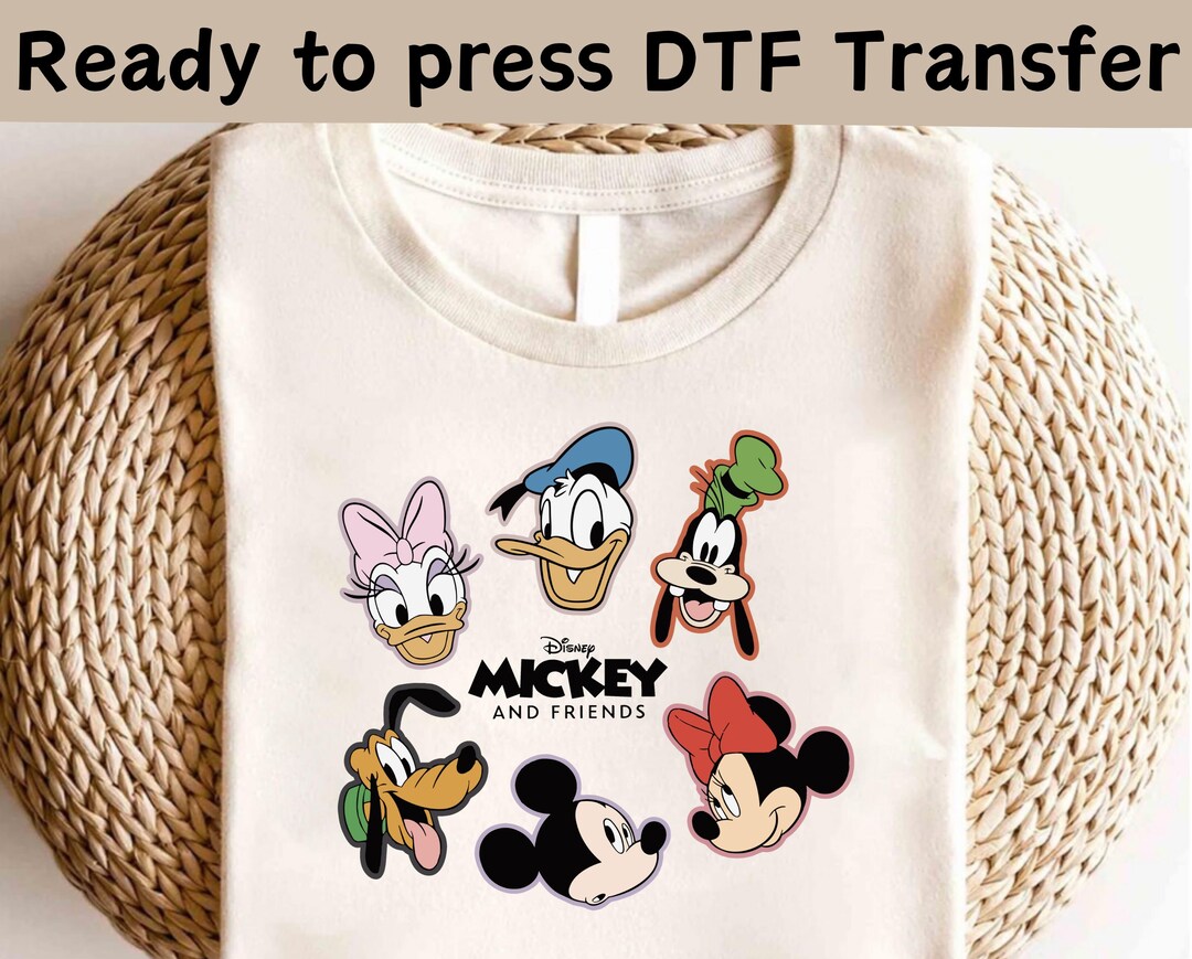 Disney Mickey and Friends DTF, Disney Mickey DTF, Mickey Trip DTF Transfer, Mickey Minnie Goofy ...