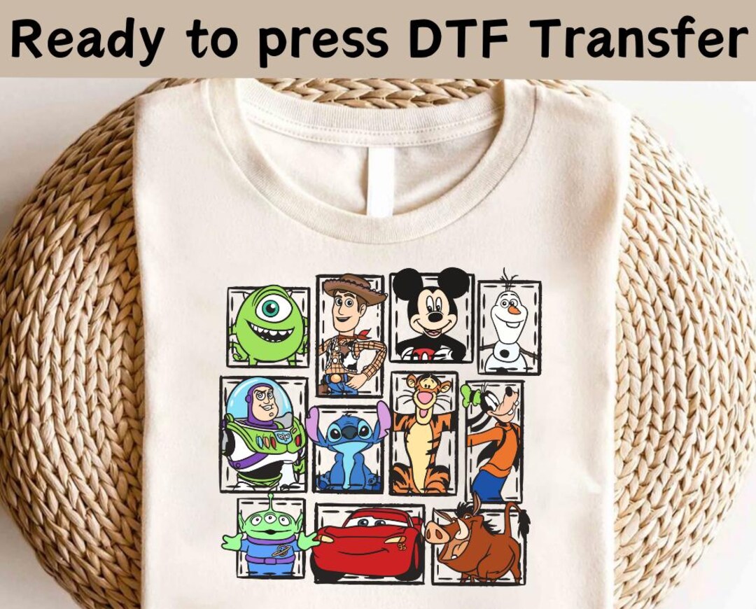 Disney All Characters DTF, Disney Mickey Friends DTF, Toy Story Shirt ...