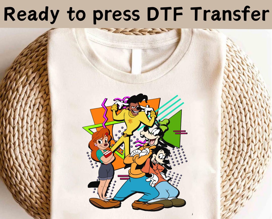 Disney Retro 90s A Goofy Movie DTF Transfer, Mickey and Friend DTF ...