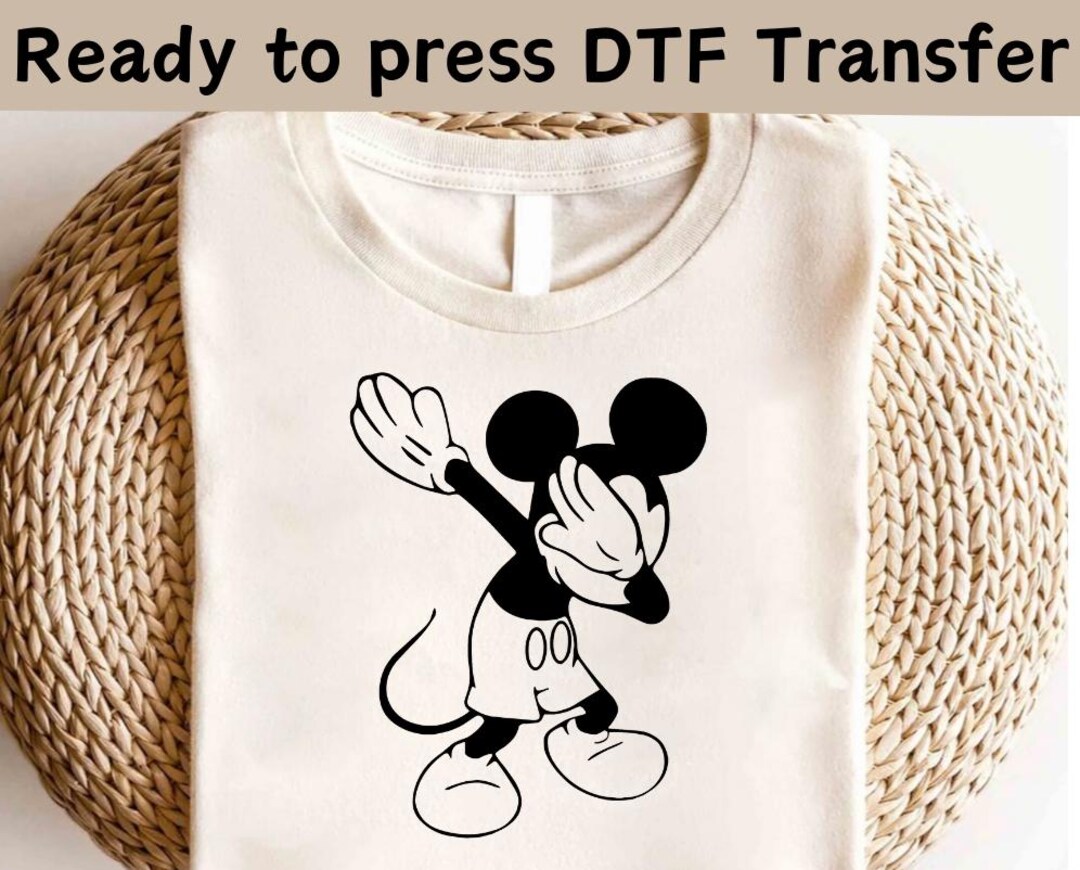 Retro Mickey Mouse Dabbing DTF, Disney Mickey Dab DTF, Funny Mickey DTF ...