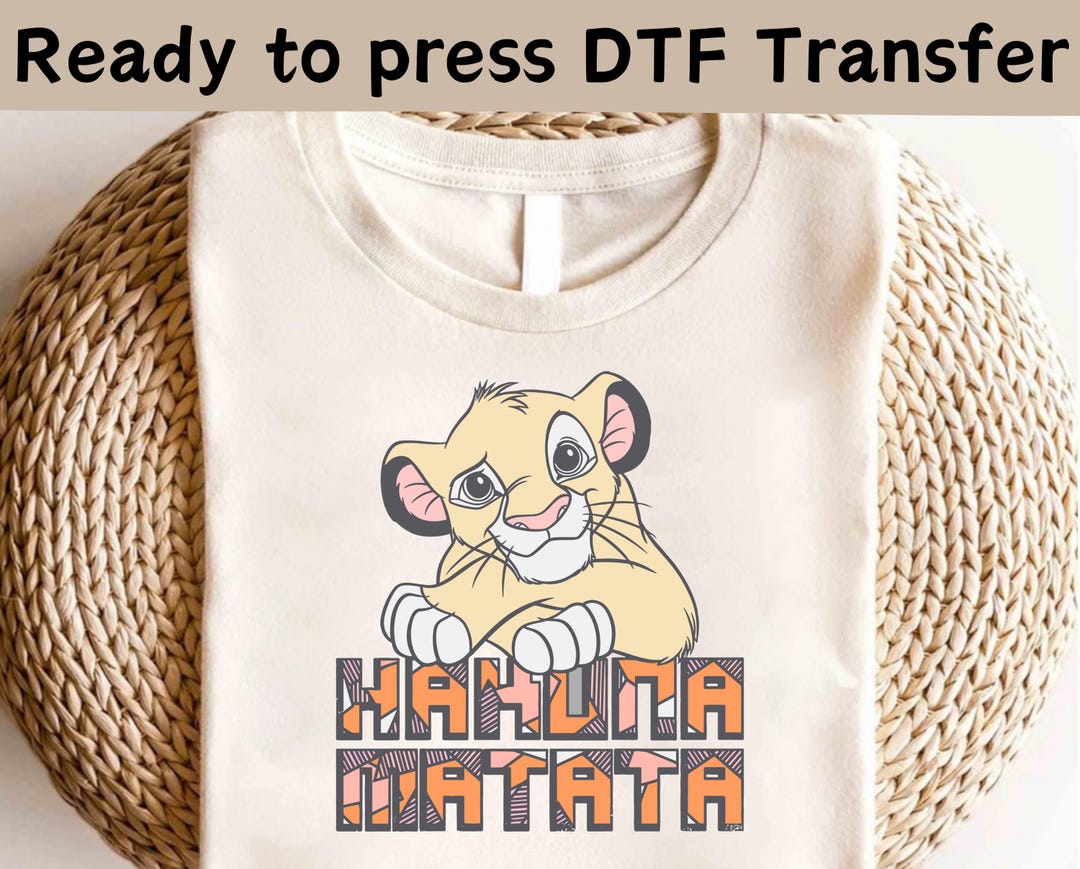 Disney Hakuna Matata DTF, Disney Simba and Timon DTF, Simba Nala Shirt, Disney Hakuna Matata ...