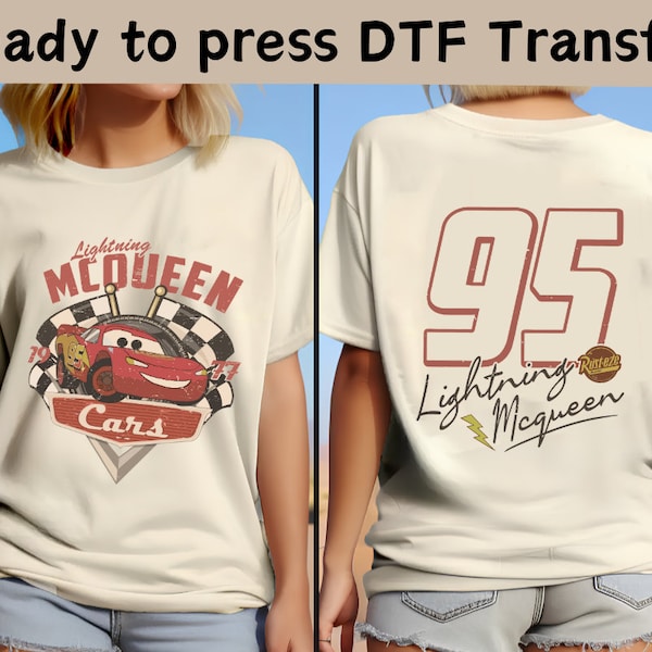 Lightning Mcqueen Dtf Prints - Etsy