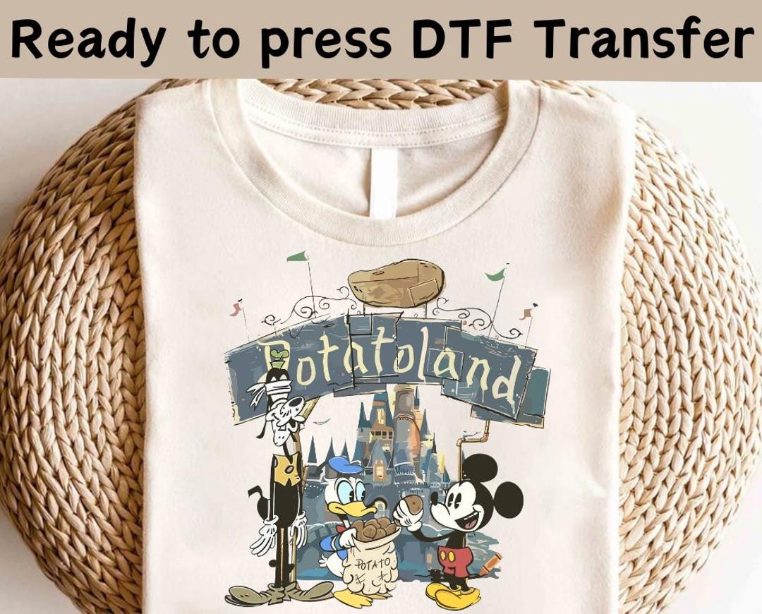 Disney Mickey and Friends Potatoland DTF, Disney Mickey DTF, Mickey ...
