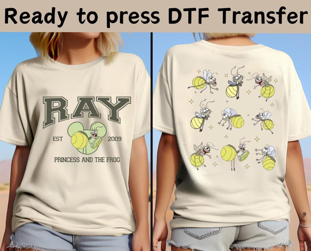 Disney Princess and the Frog Ray DTF, Disney Princess DTF, Princess ...