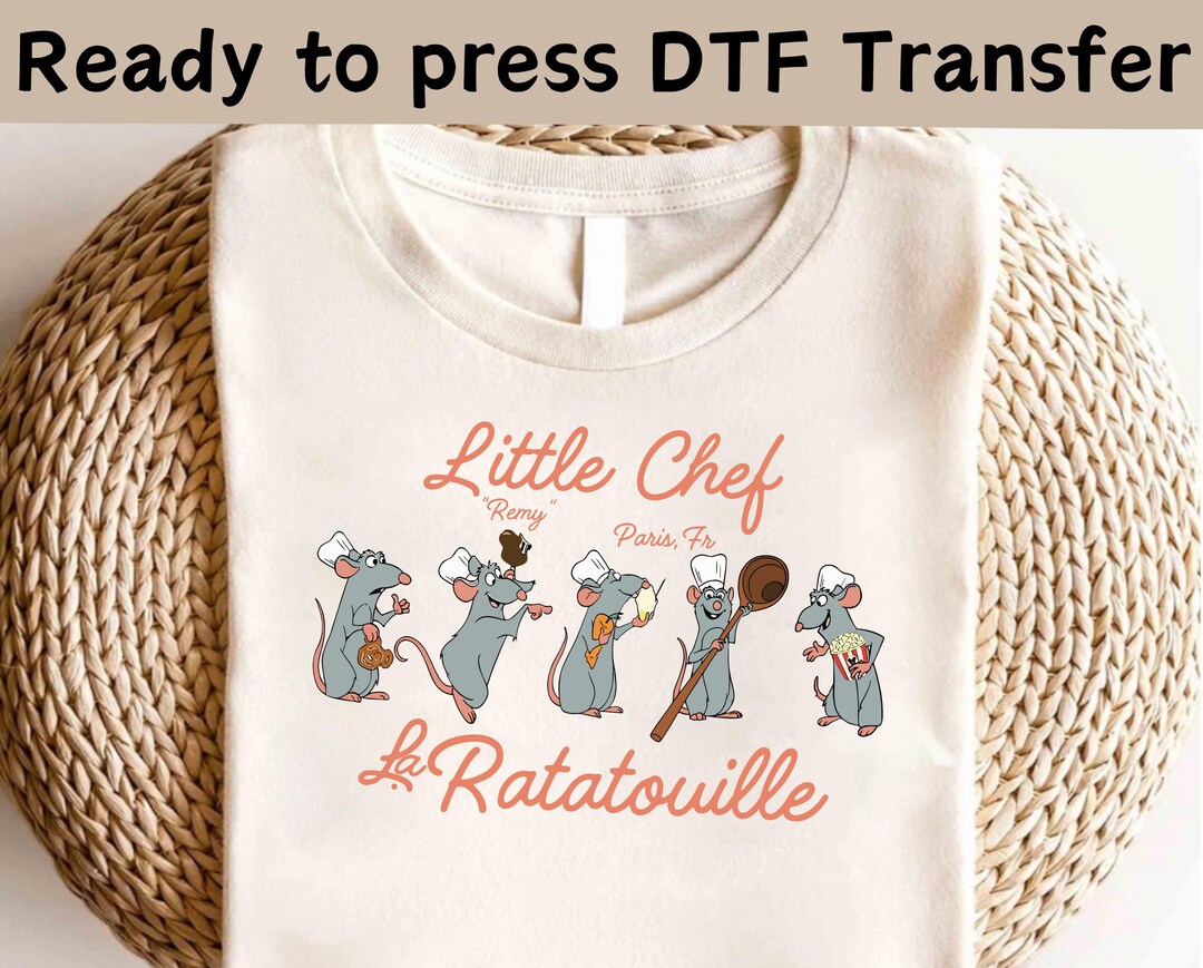 Disney Remy DTF, Remy Gusteau's Shirt, Little Chef Remy DTF, Disney Rat ...