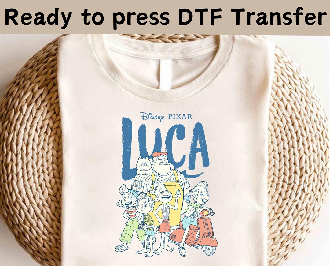 Disney Luca Characters DTF, Disney Cute Luca Alberto DTF, Disney Luca ...