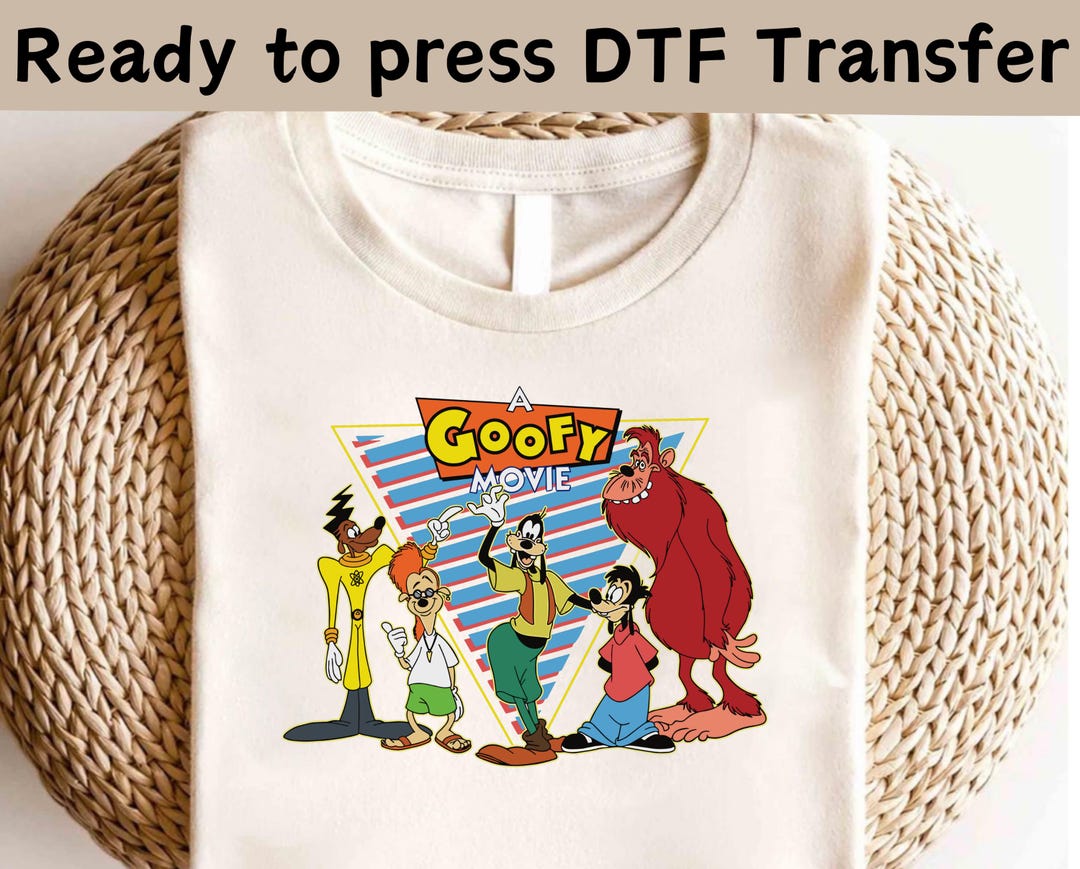 Disney Retro 90s A Goofy Movie DTF Transfer, Mickey and Friend DTF ...