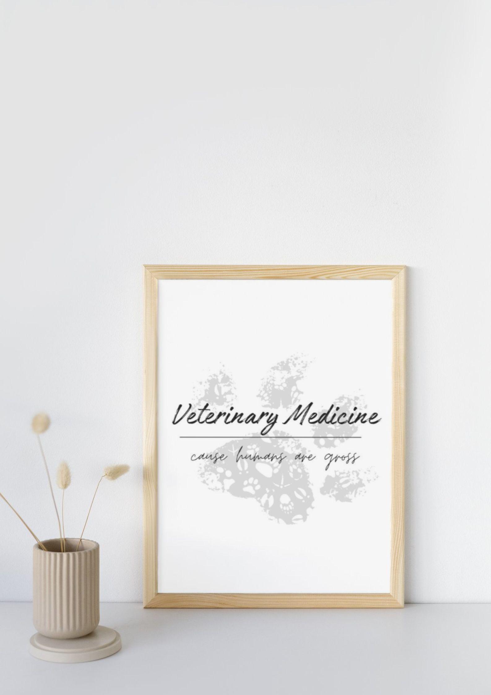 Funny Vet Quote Poster: Veterinary Medicine Wall Art (digital Download ...
