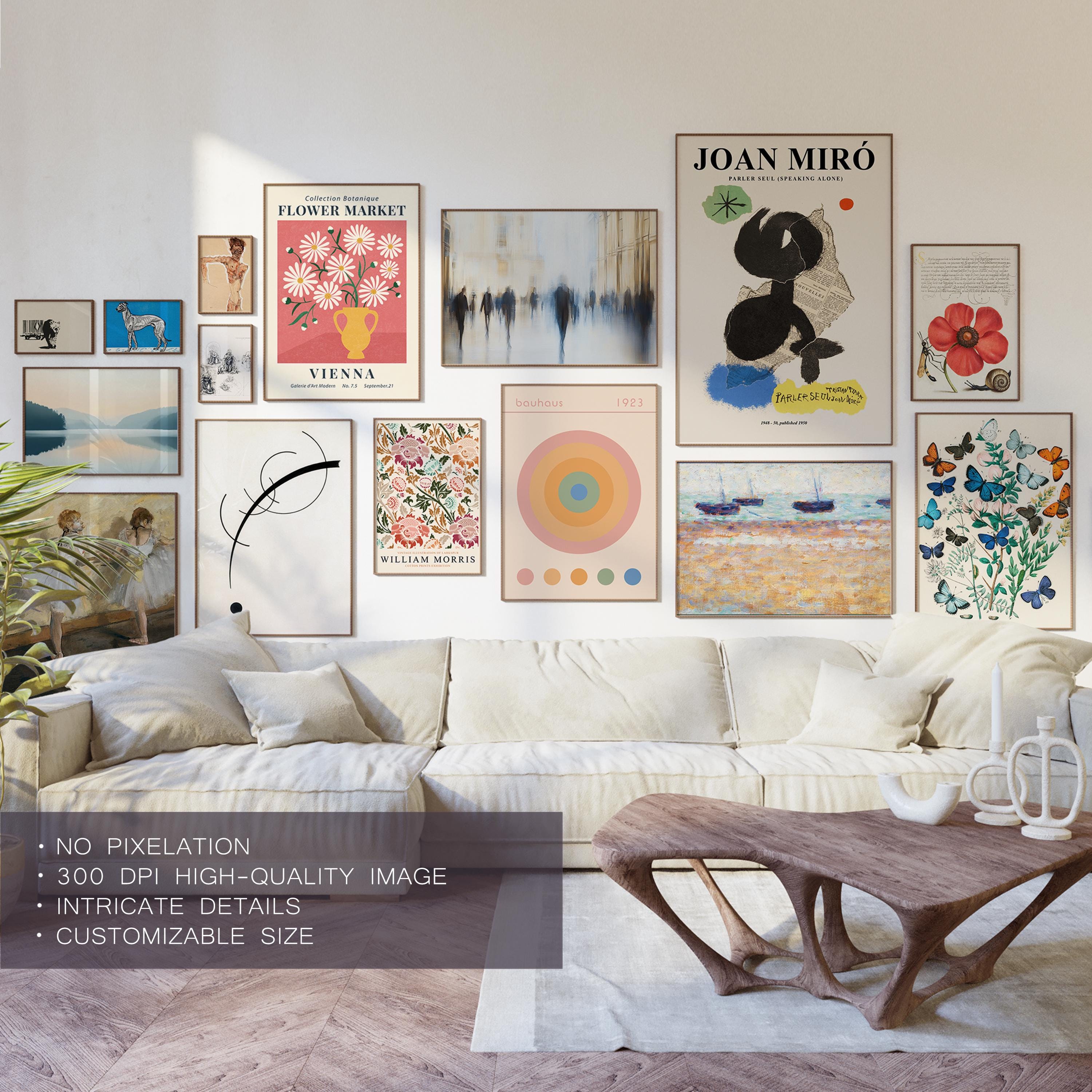 2000+ Prints Bundle Eclectic Wall Art Vintage Gallery Set, Maximalist ...