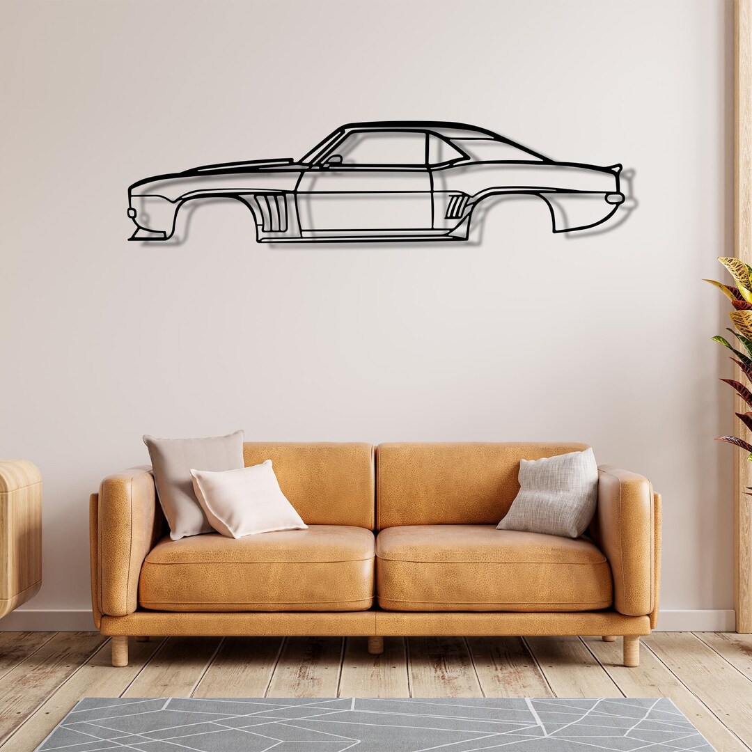 Camaro 1969 Theme Metal Wall Art , Camaro Metal Garage Sign , Camaro ...