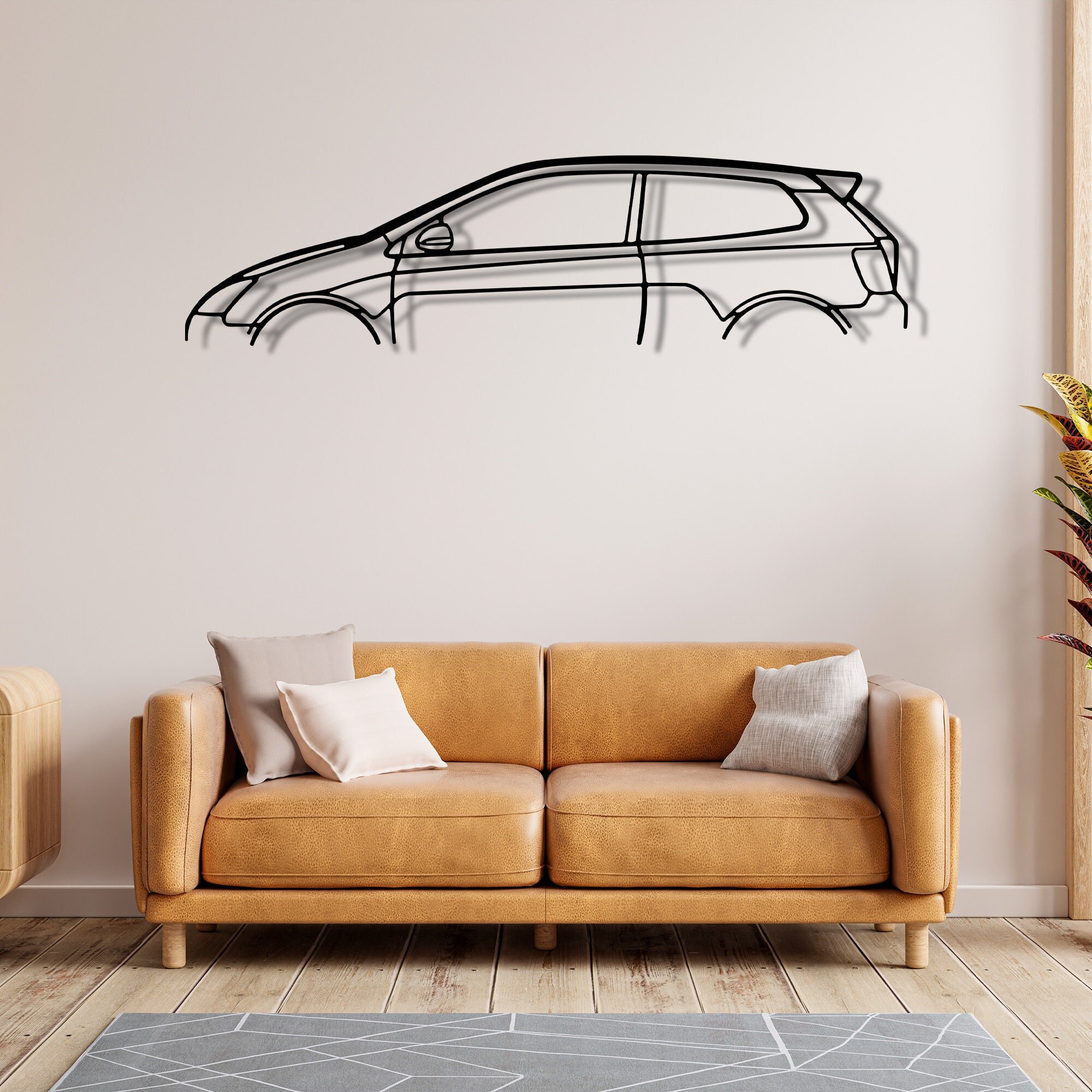 Civic Ep3 Theme Metal Wall Art , Civic Metal Garage Sign , Civic Gift ...