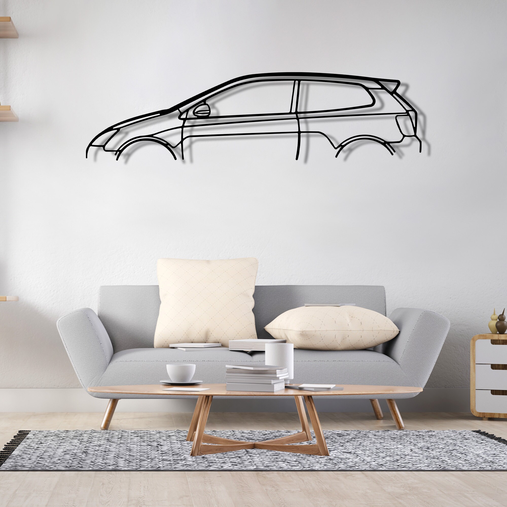 Civic Ep3 Theme Metal Wall Art , Civic Metal Garage Sign , Civic Gift ...